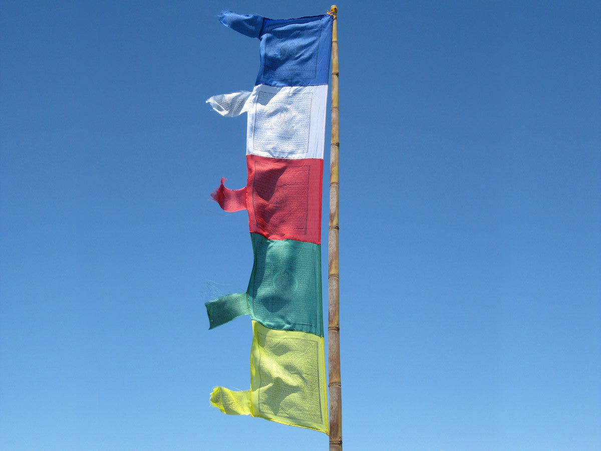 Vertical Tibetan Prayer Flags ~ Victory Over Obstacles ~ polyester ...