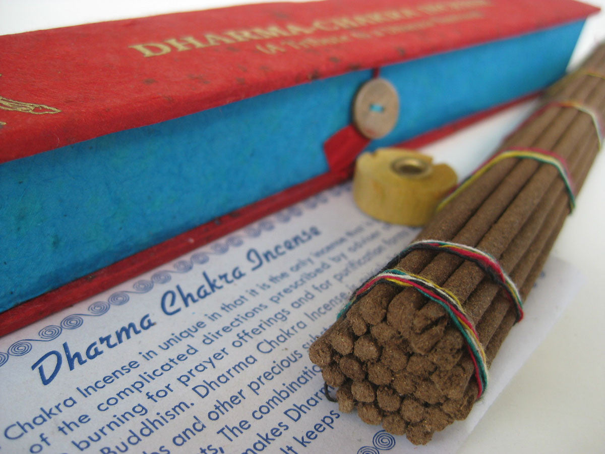 Dharma Chakra Incense is a blend of 25 precious aromatic ingredients ...