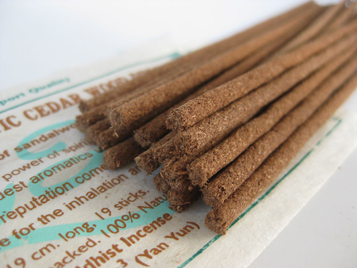 Forest fresh cedar aroma of the popular cedarwood incense sticks ...
