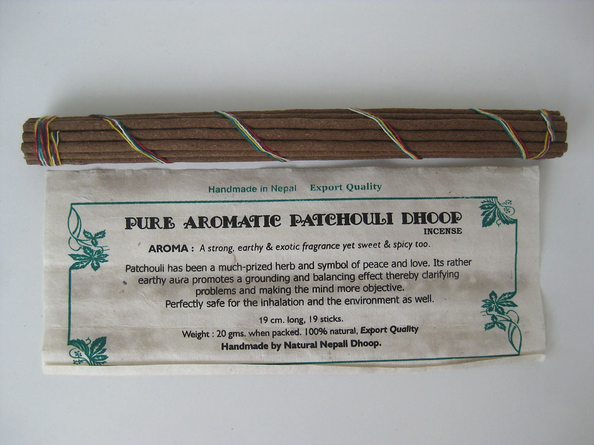 Pure patchouli natural incense sticks are balancing and earthy ...