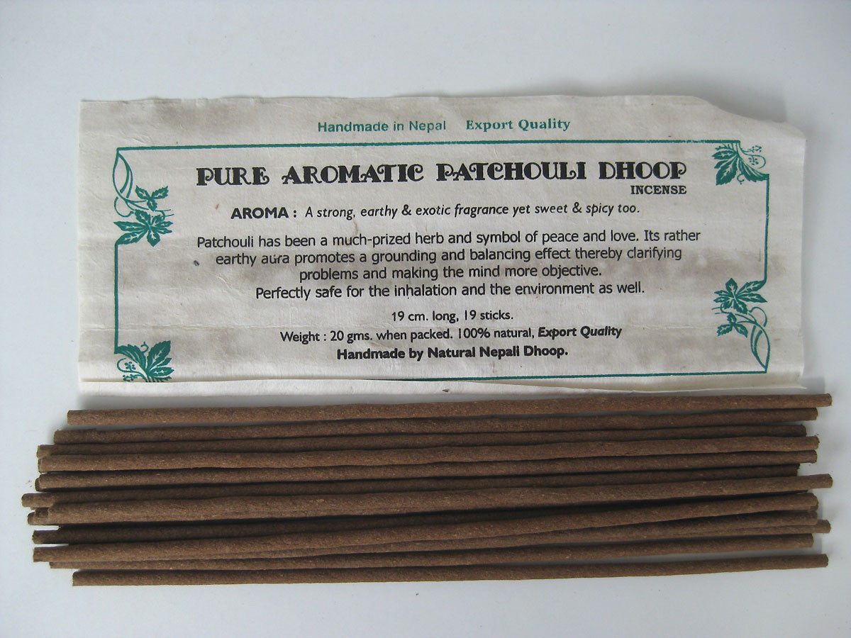 Pure patchouli natural incense sticks are balancing and earthy ...