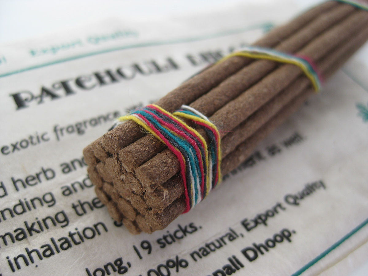 Pure patchouli natural incense sticks are balancing and earthy ...