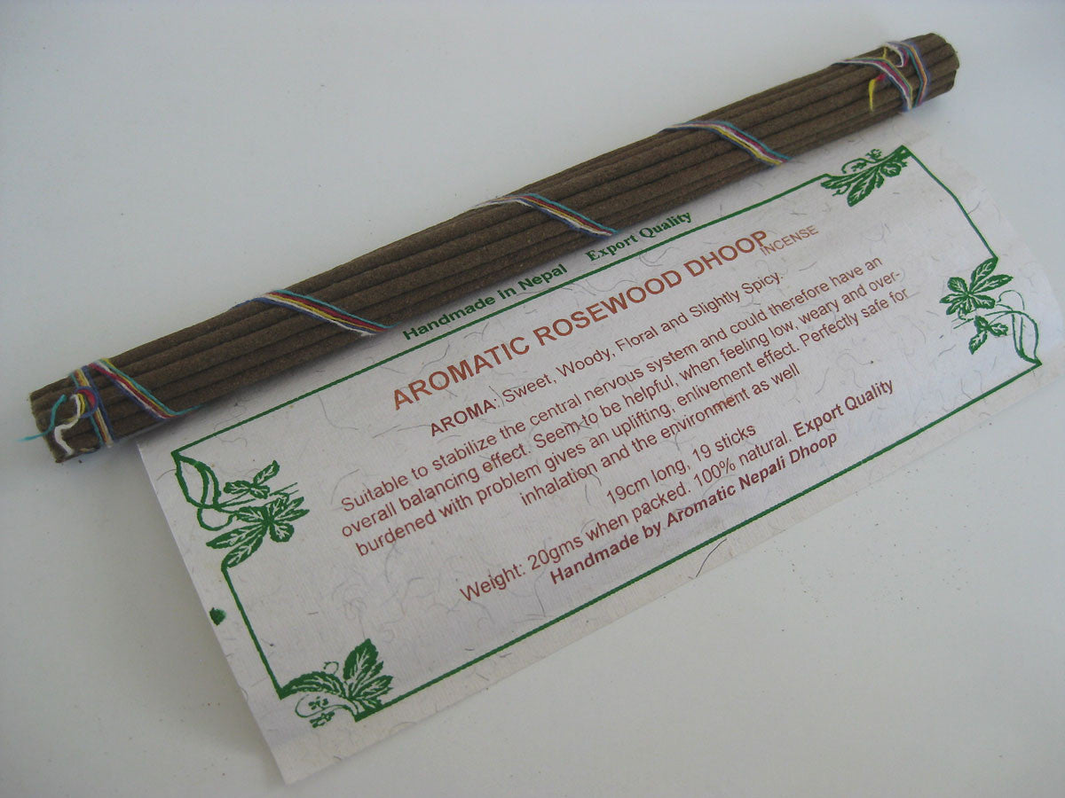 Rosewood dhoop incense sticks for spicy, sweet, and flowery ...