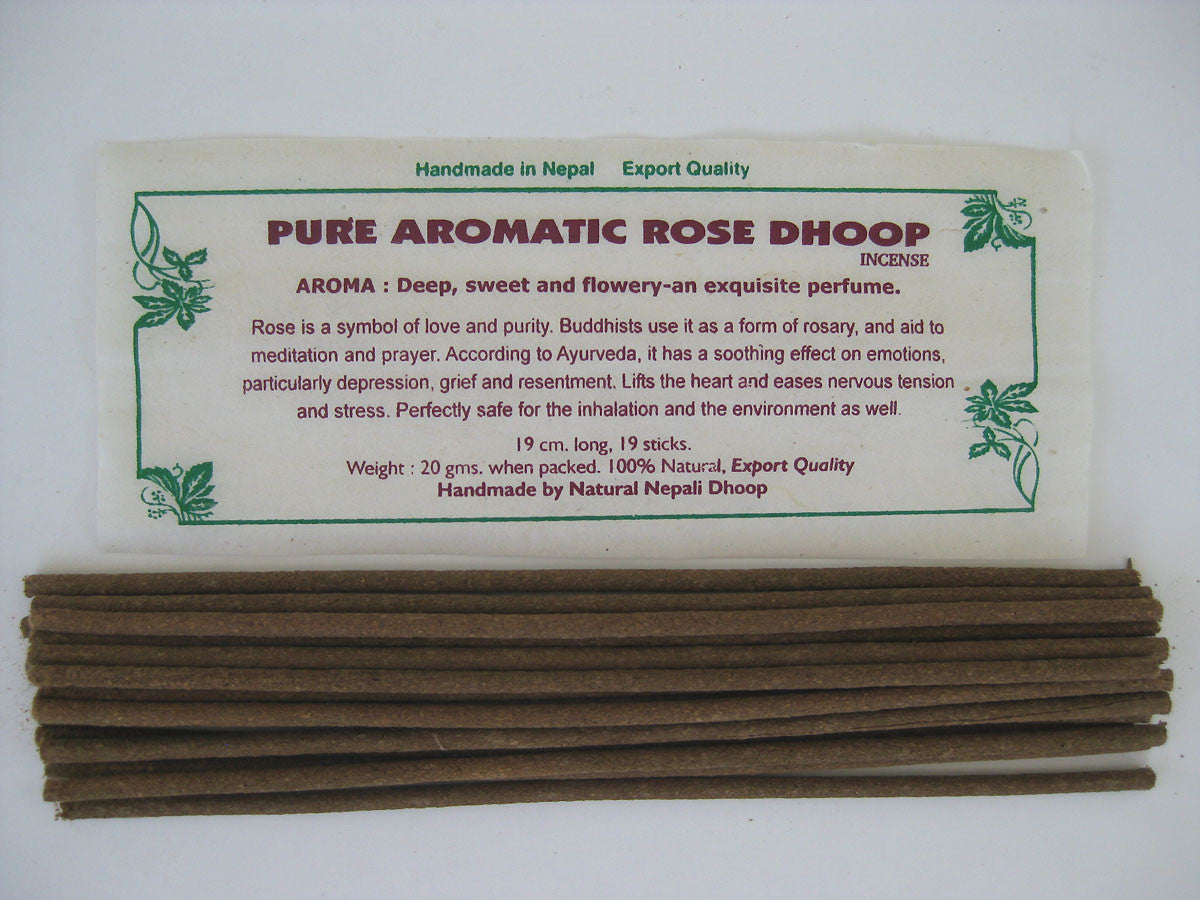Pure aromatic rose dhoop incense sticks are sweet and flowery ...