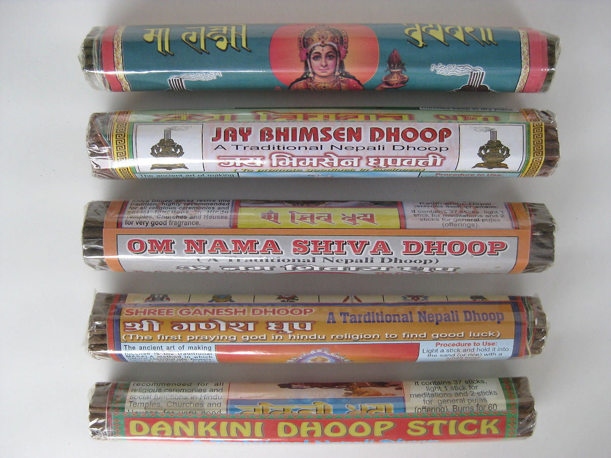 Sale price on all five Hindu dhoop Incense | tibetanincense